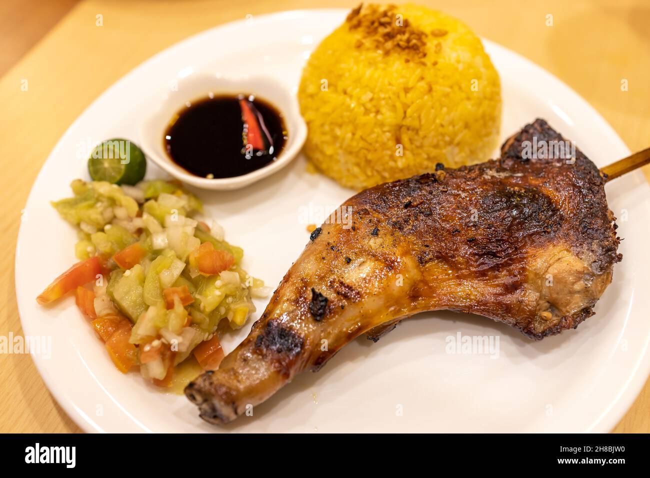 Popular Filipino food chicken inasal at the Restaurant Stock Photo - Alamy