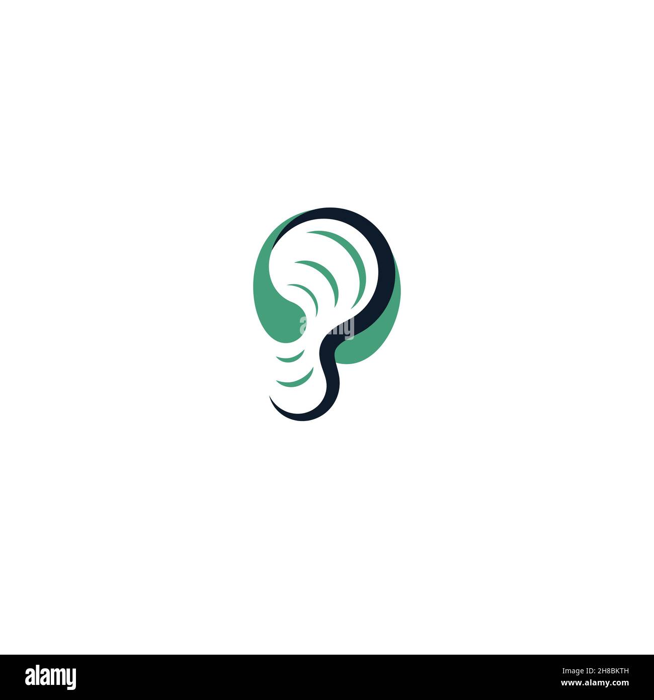 Hearing Aid logo concept, ear assistance, abstract vector logotype ...