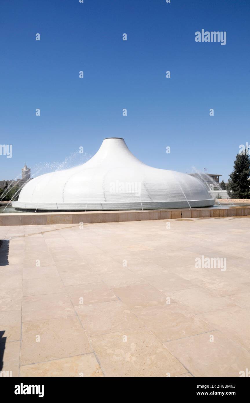Israel, Jerusalem, Israel Museum, The Shrine of the Book focuses on the ...