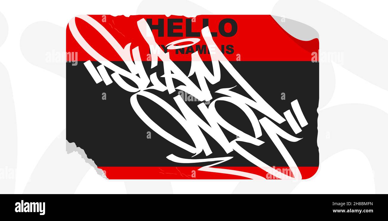 Graffiti tags stickers Cut Out Stock Images & Pictures - Alamy