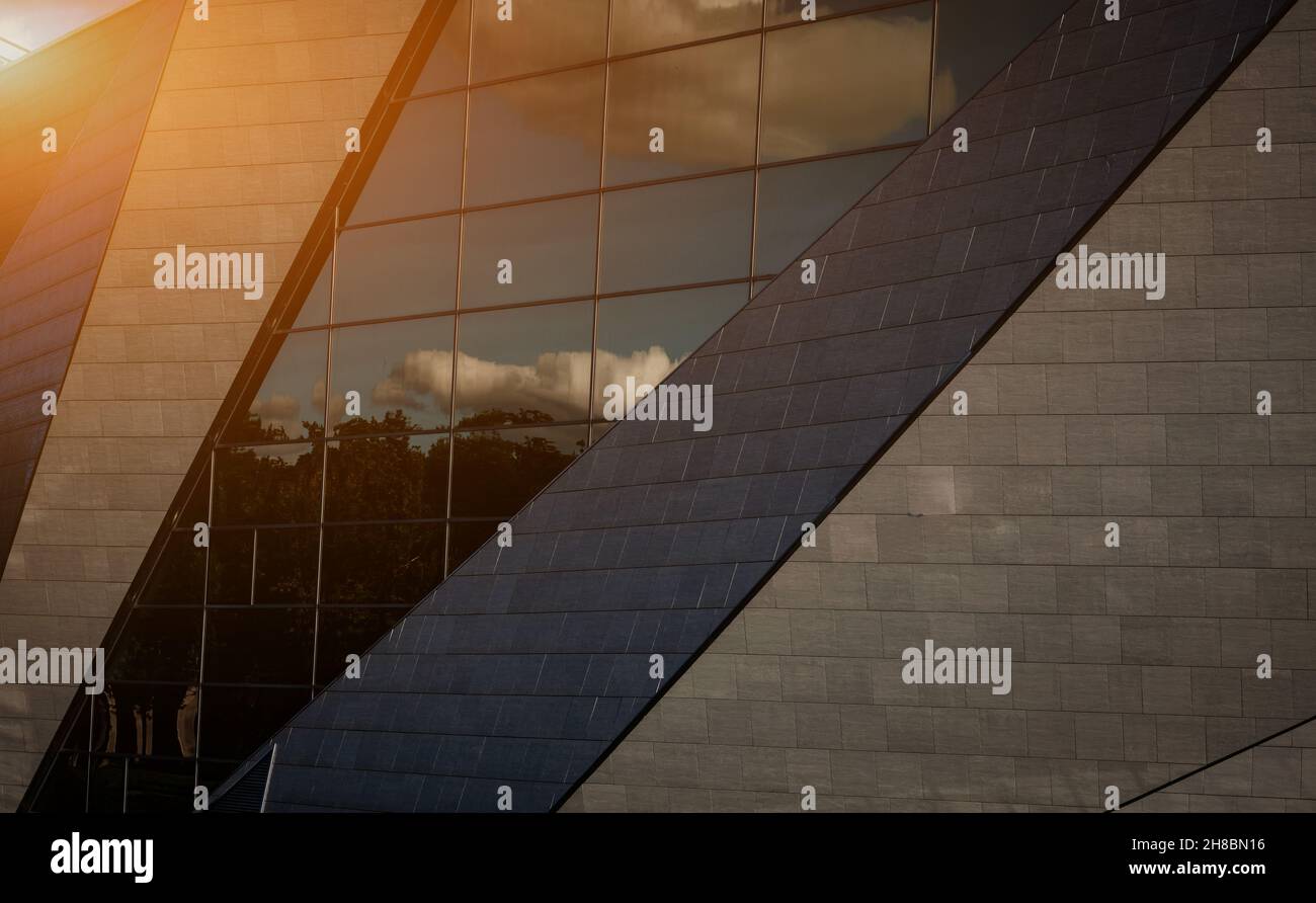 modern architectural forms. futuristic building Stock Photo - Alamy