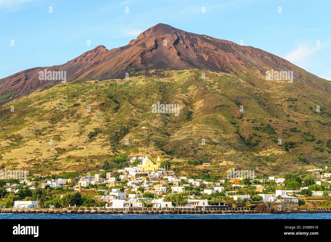 Nice view to Stromboli island Stock Photo - Alamy