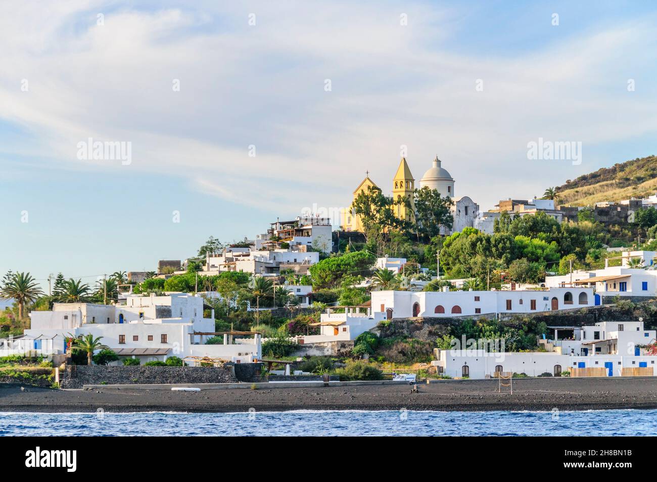 Nice view to Stromboli village Stock Photo - Alamy