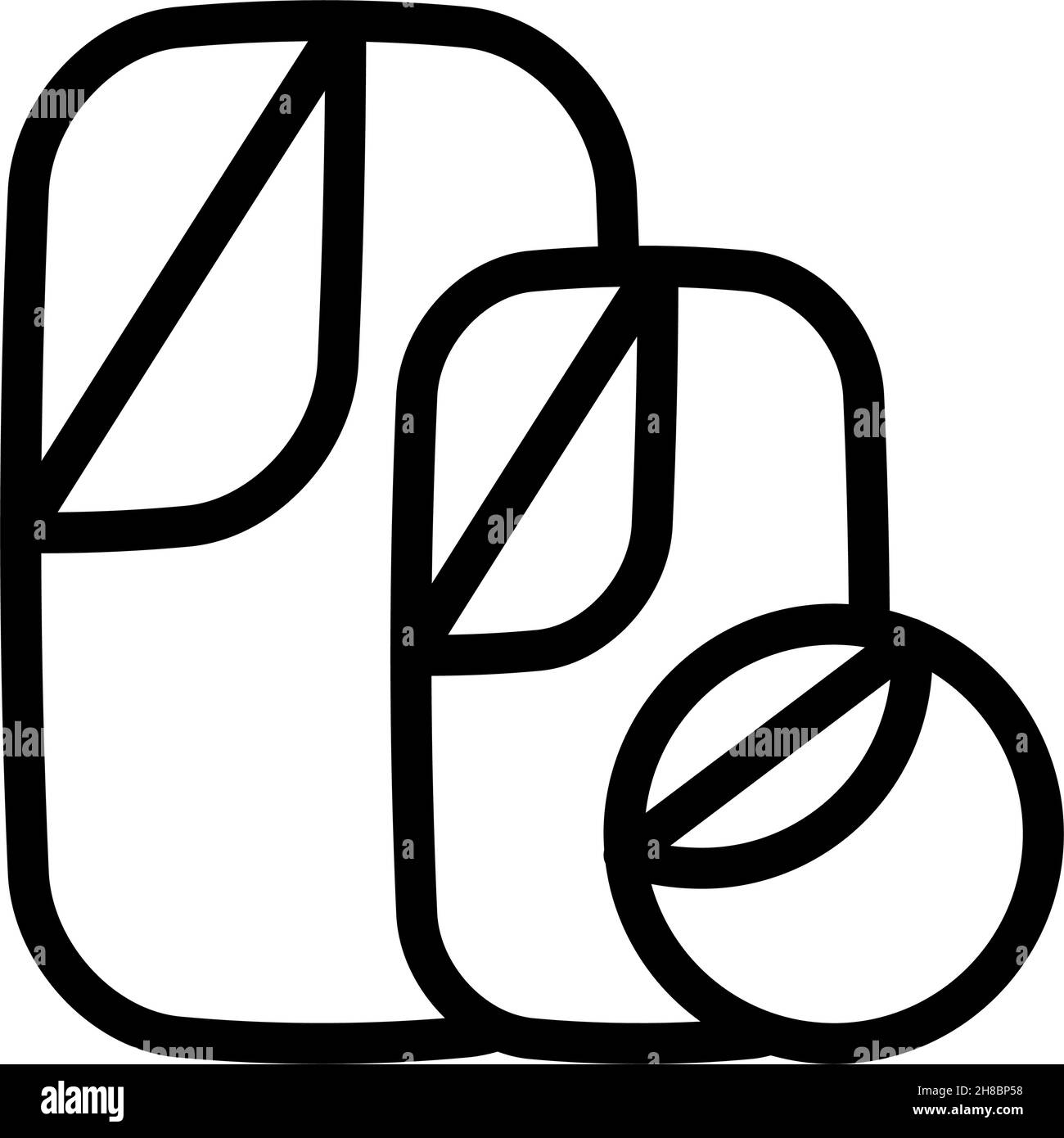 collapsible reflector line icon vector illustration Stock Vector Image ...