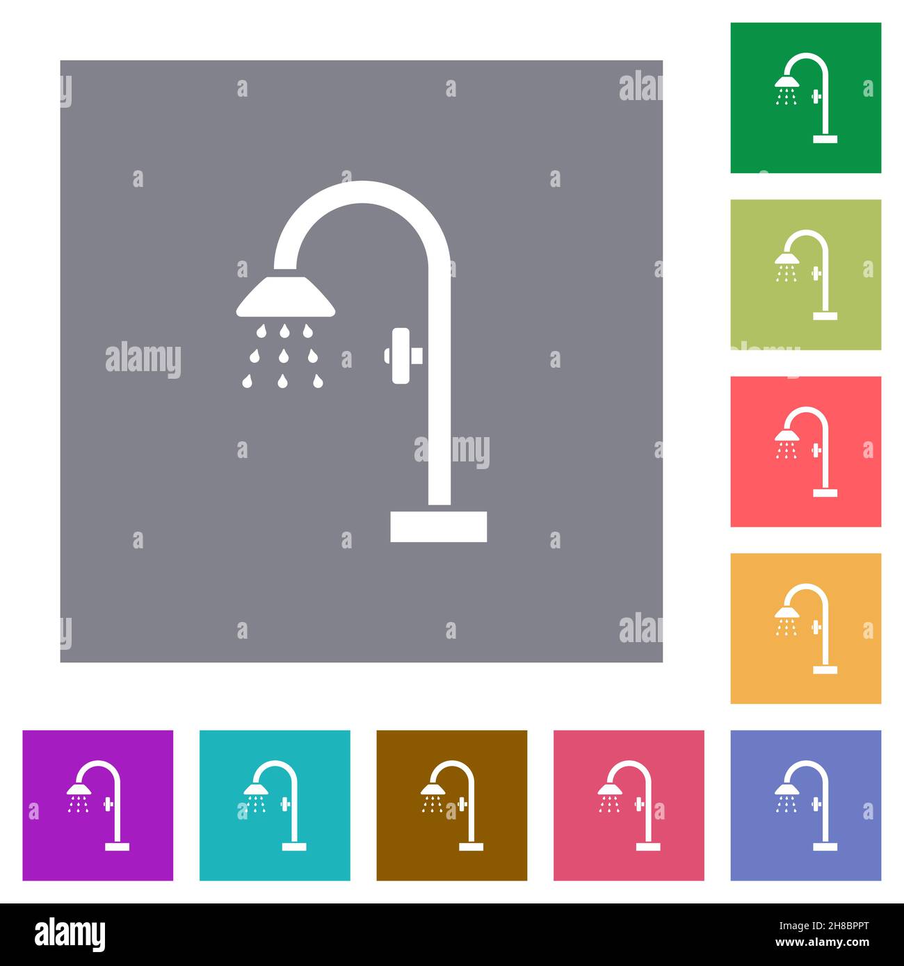 Simple shower Stock Vector Images - Alamy