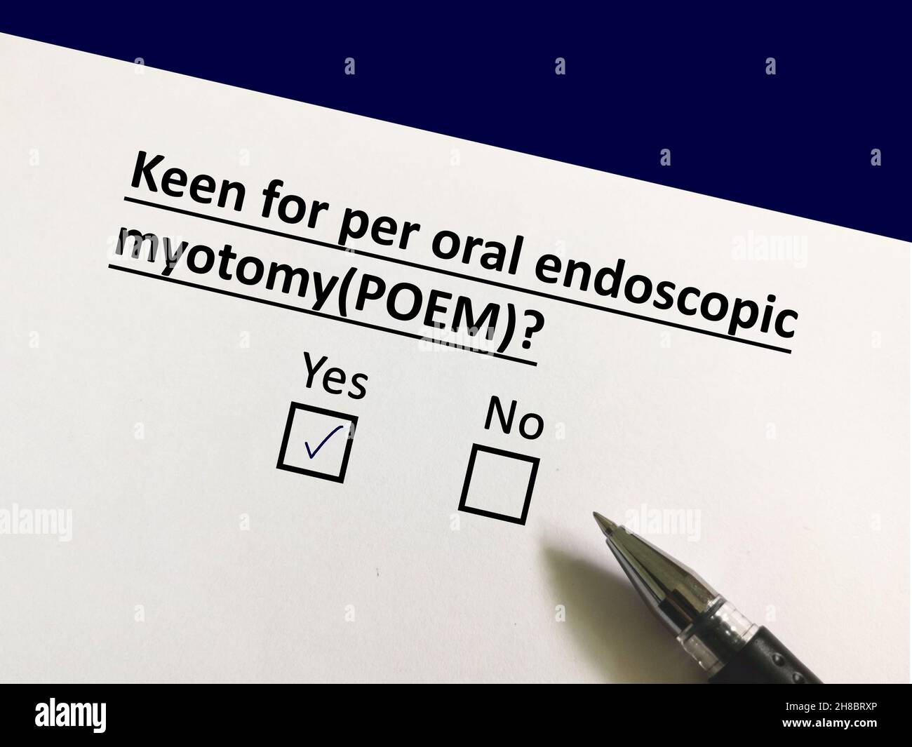 One person is answering question about surgery. The person is keen for ...