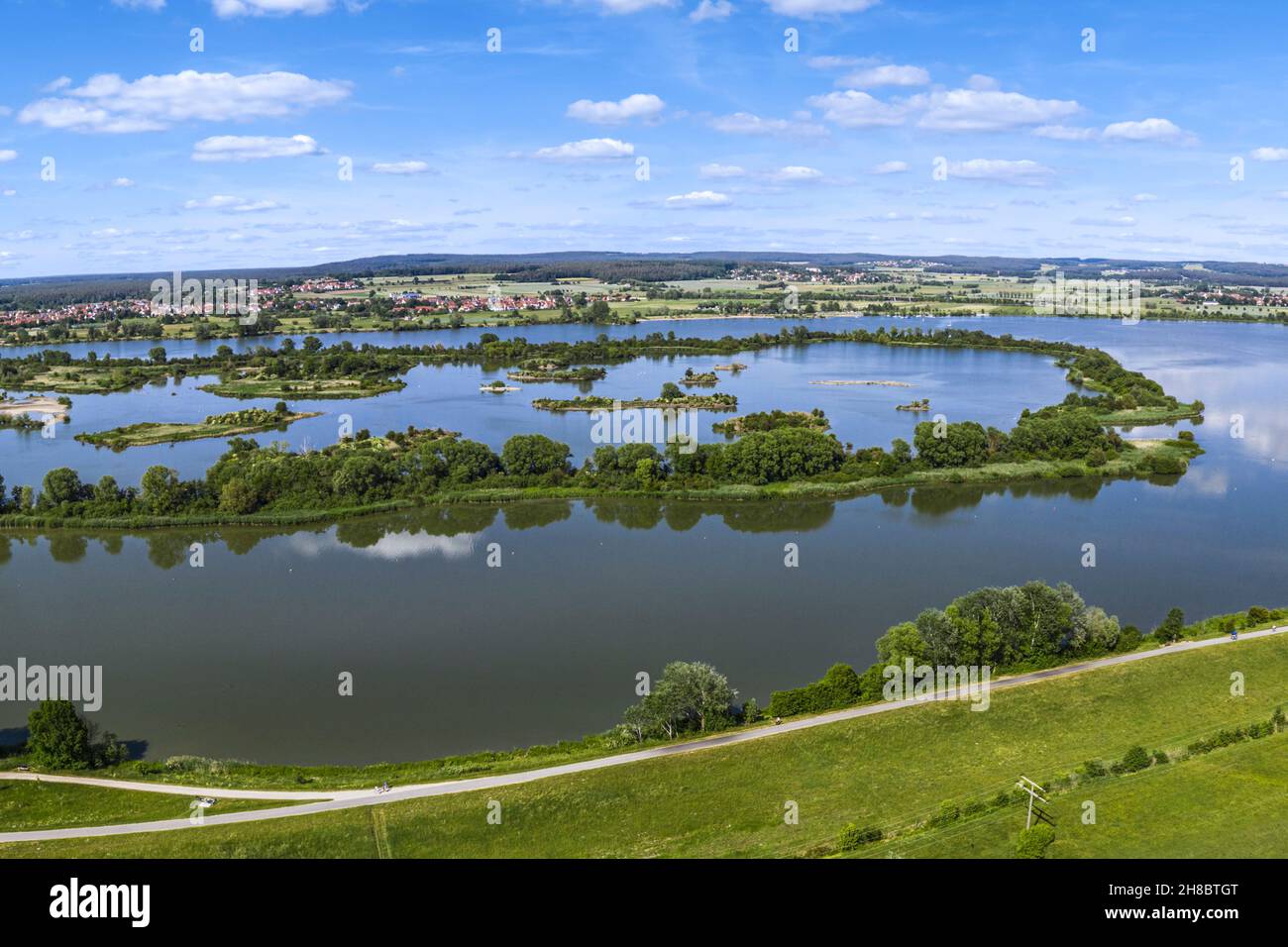 Vogelinsel - Bird's island on Altmühlsee Stock Photo - Alamy