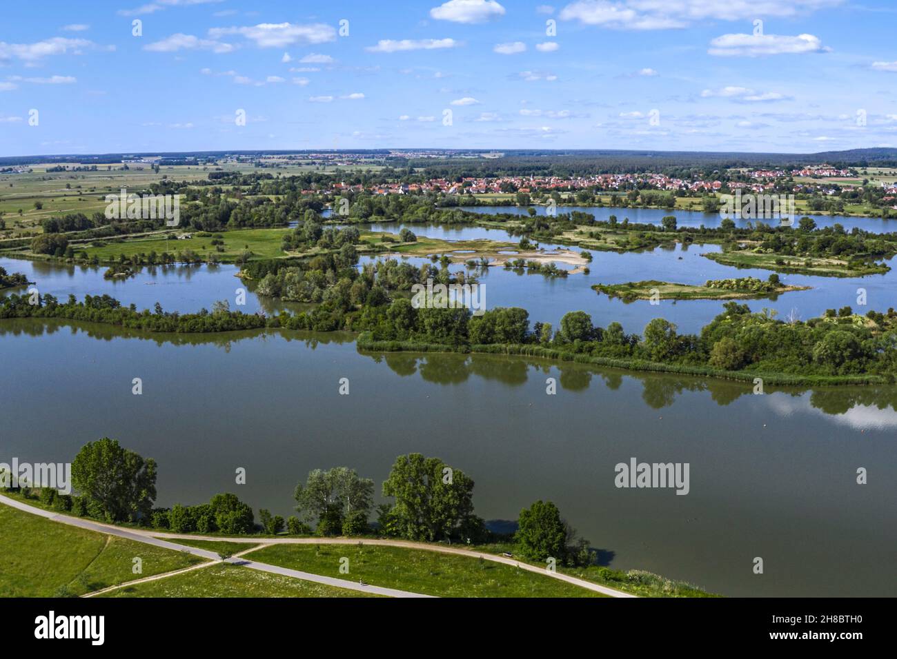 Vogelinsel - Bird's island on Altmühlsee Stock Photo - Alamy