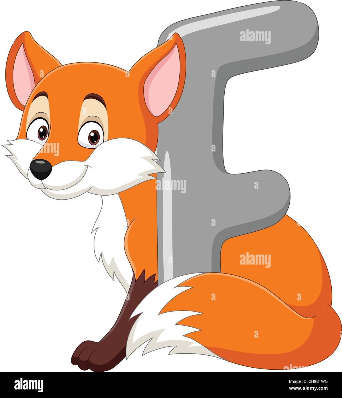Alphabet letter F for Fox Stock Vector Image & Art - Alamy