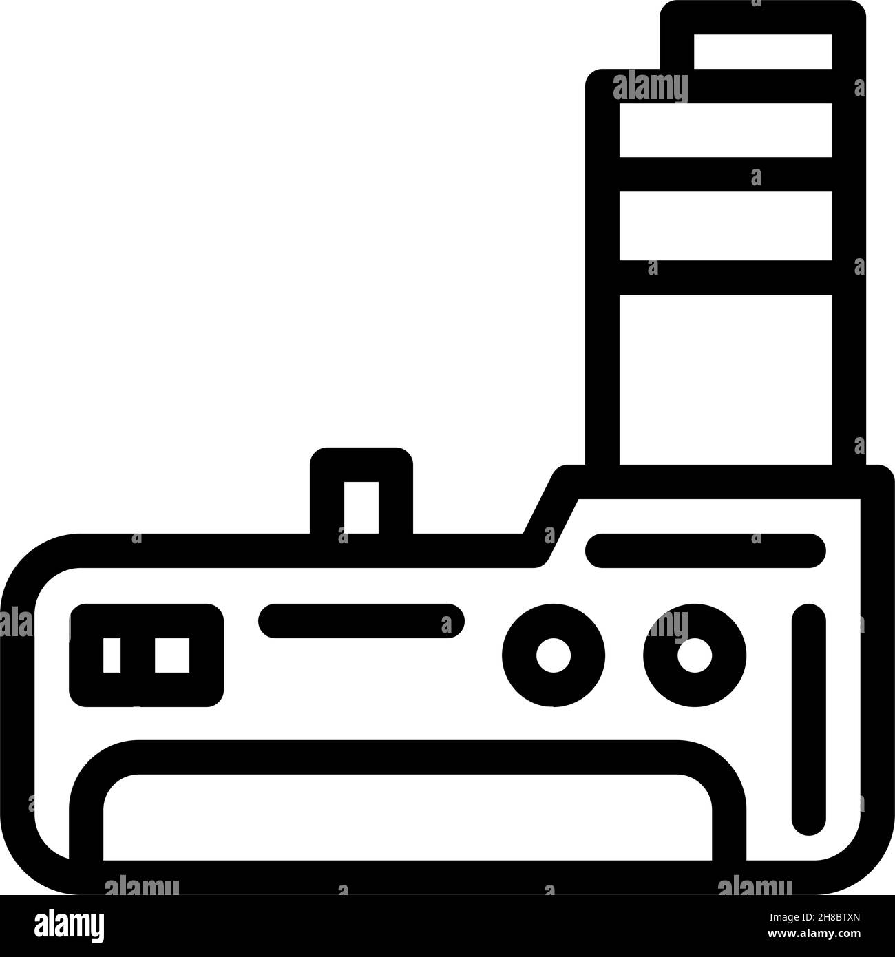battery pack line icon vector illustration Stock Vector Image & Art - Alamy