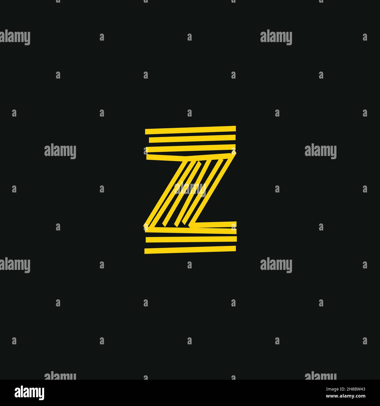 Z logo, Initial lettering handwriting or handwritten for identity. Logo ...