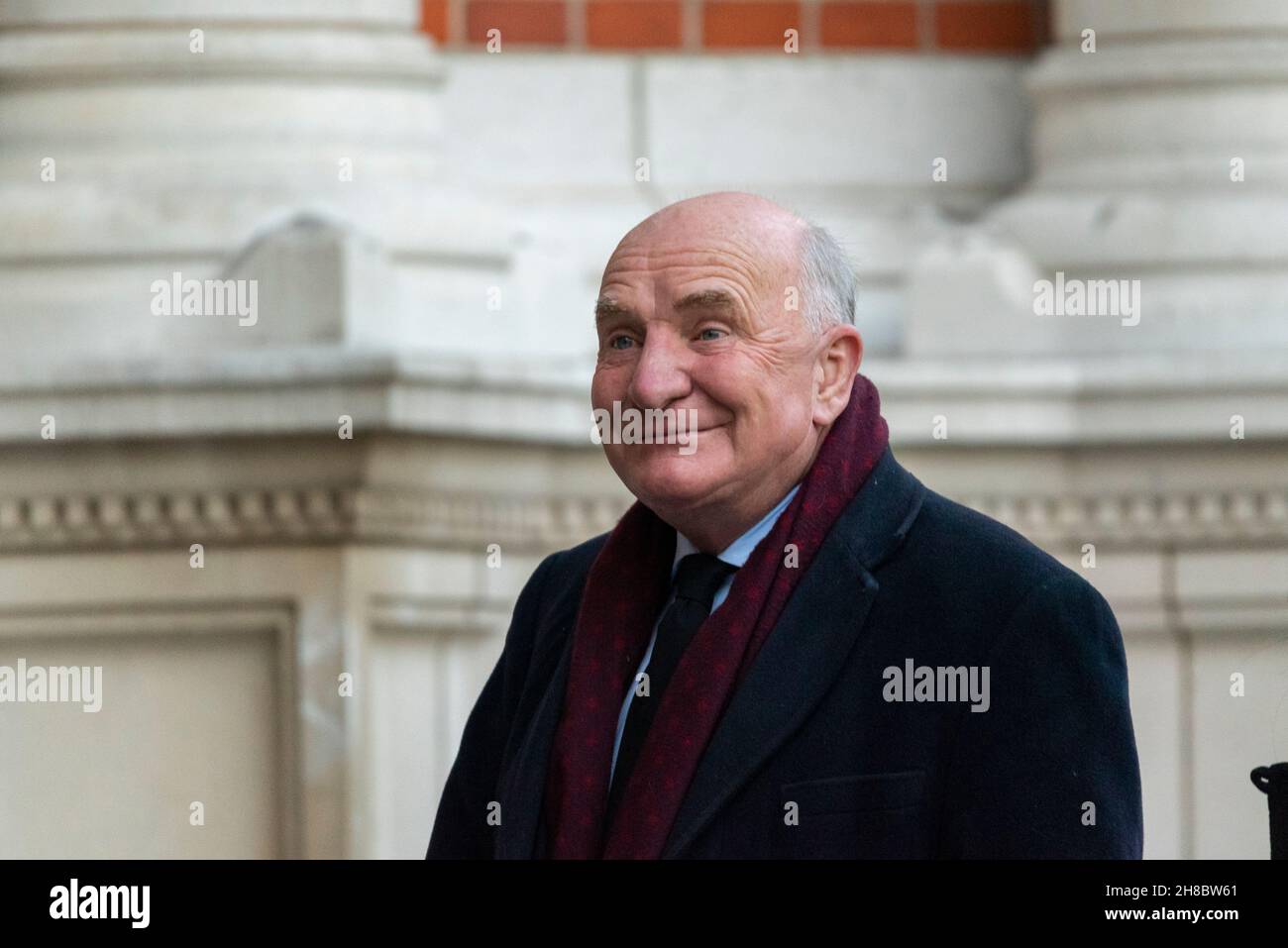 Stephen Pound arriving for the funeral service, requiem mass for ...