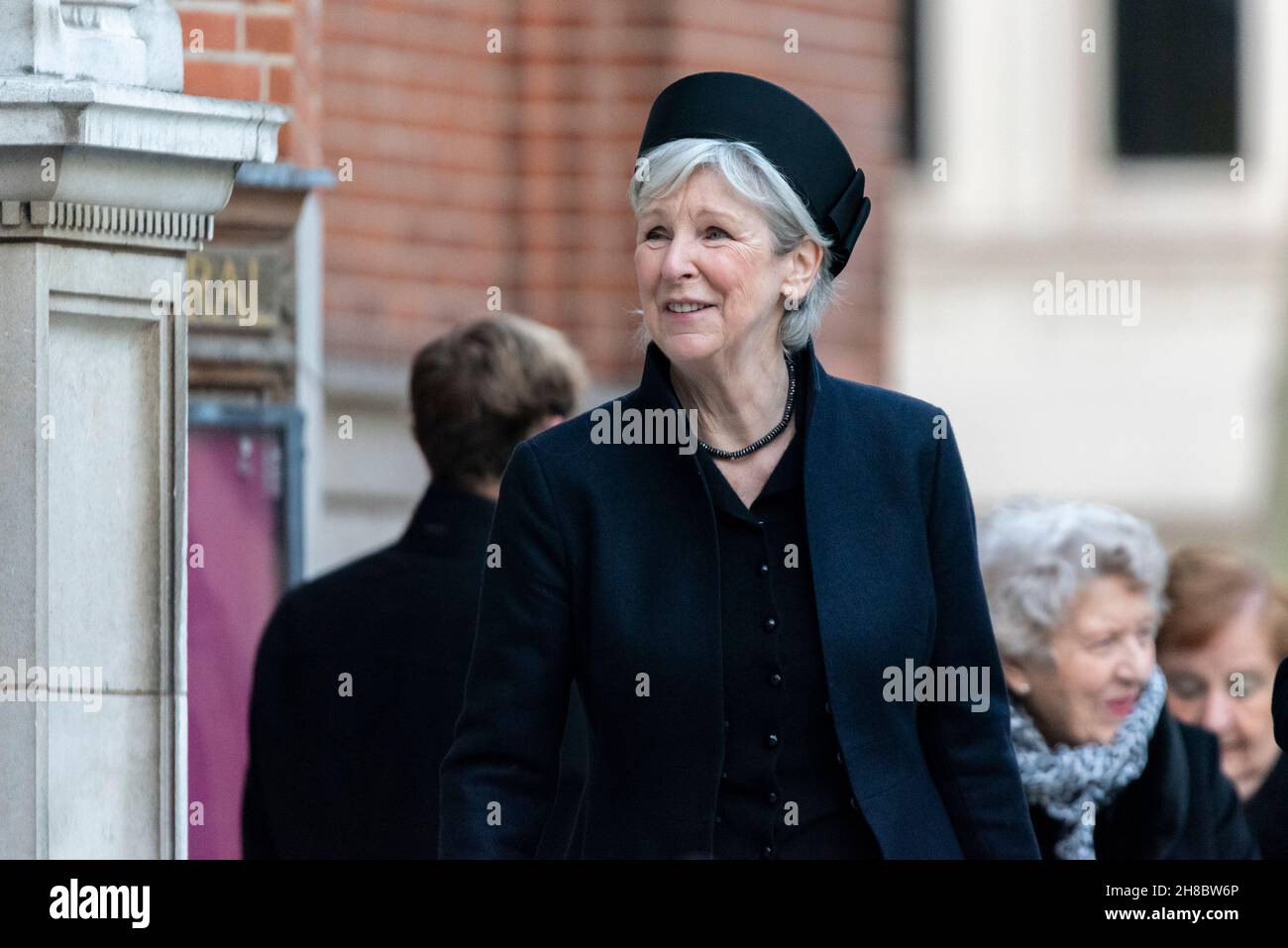 Mourners arriving for the funeral service, requiem mass for murdered ...