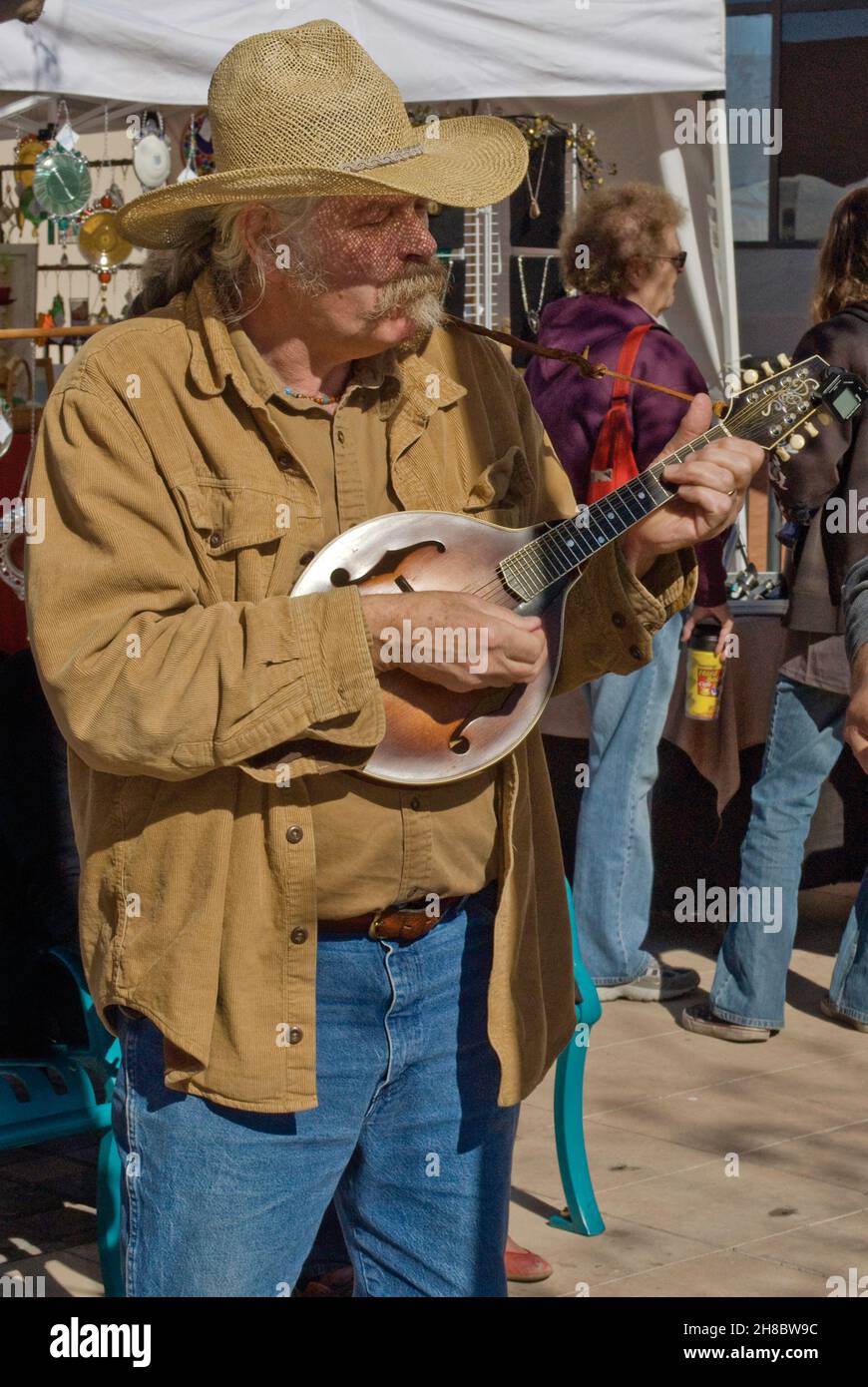 Street musicians at Downtown Mall Festival in Las Cruces, New Mexico ...