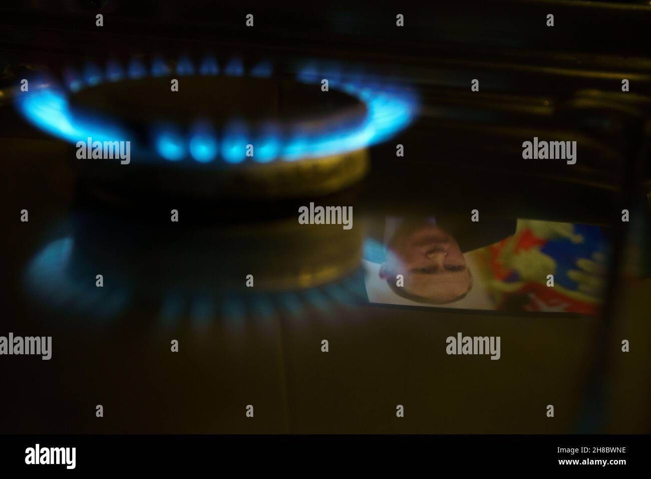 Gas at home for cooking. Natural gas (also called fossil gas) and ...