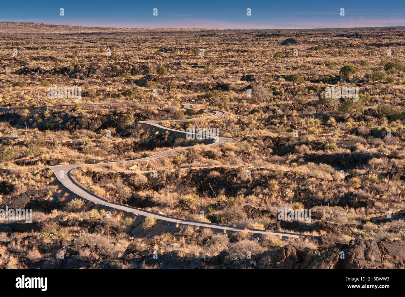 Malpais Nature Trail, wheelchair accessible, at Carrizozo Malpais lava ...