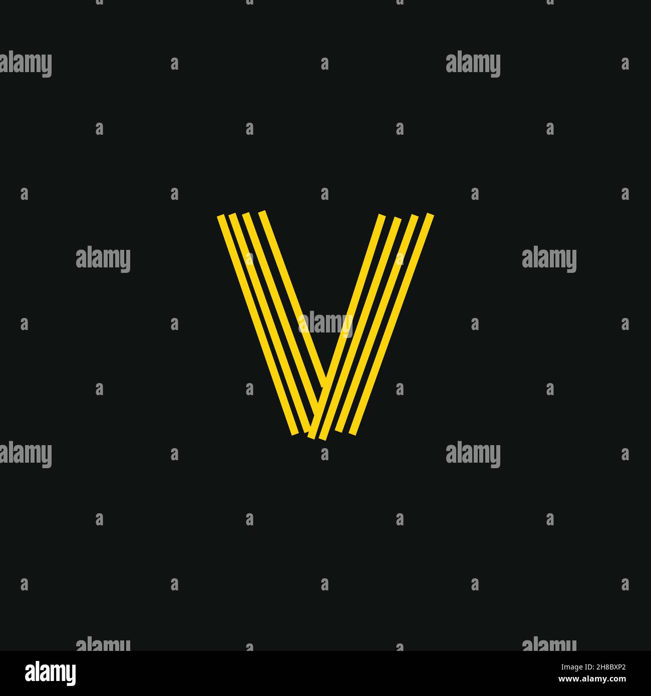 V logo, Initial lettering handwriting or handwritten for identity. Logo ...