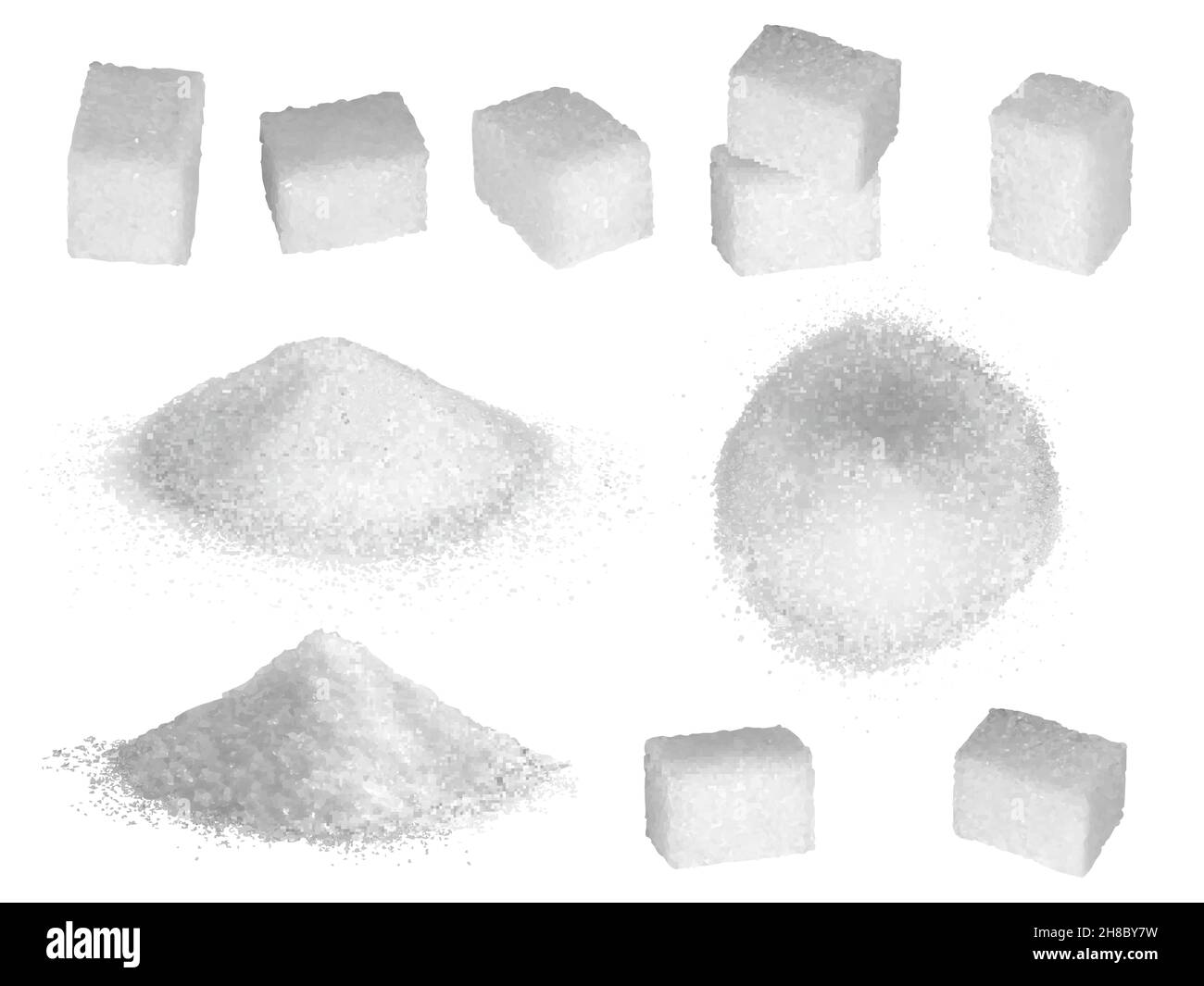 Sugar grains. Pastry ingredients for preparing delicious products sugar ...