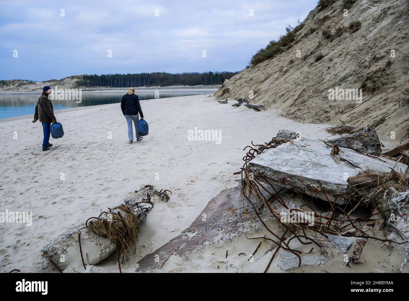 Authie Bay, Berck sur Mer, Pas de Calais, Picardie, North-Western ...