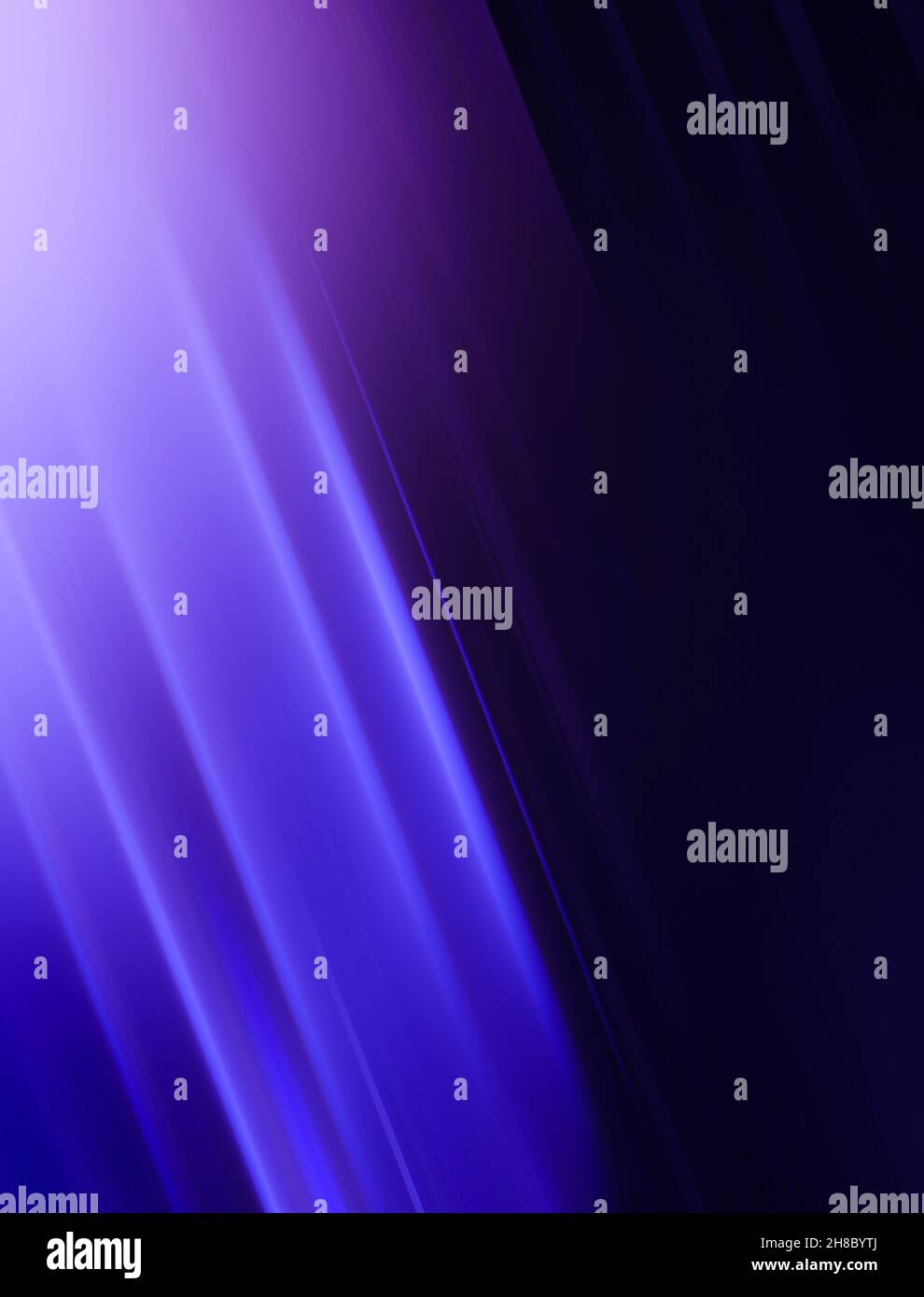 Blue fluorescent blurry lines slanted light traces gradient abstract ...