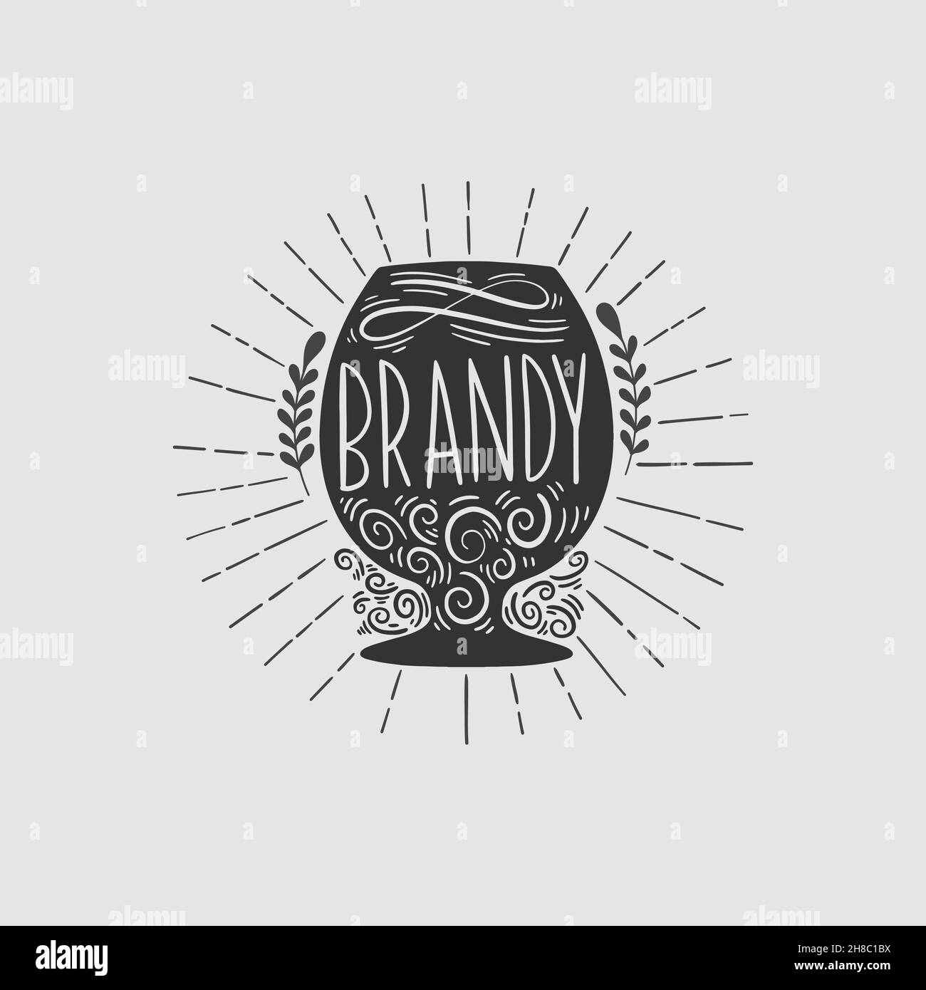 Shape logo design.Hand drawn graphic abstract.Element isolated in white ...