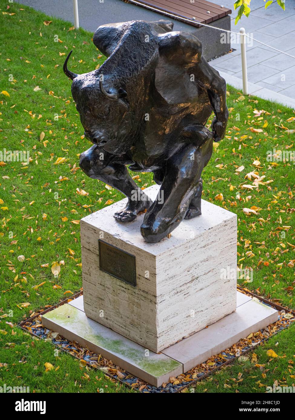 Minotaur Sculpture or Minotaur Statue sculpted by Michael Ayrton Stock ...