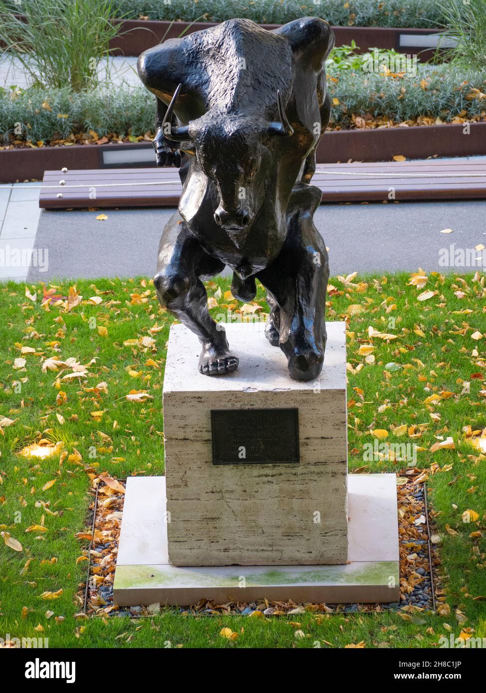 Minotaur Sculpture or Minotaur Statue sculpted by Michael Ayrton Stock ...