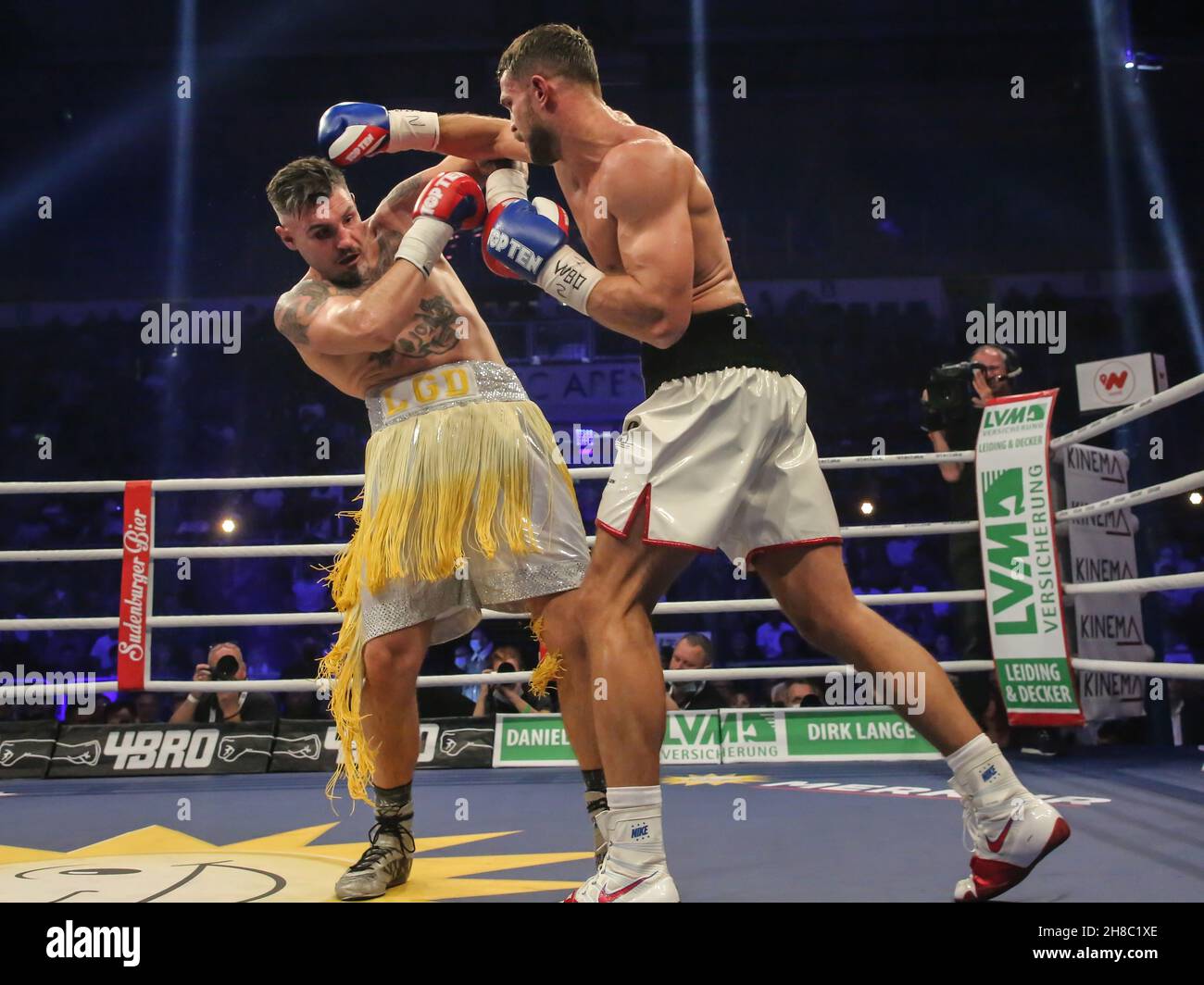 Cruiserweight Boxing Match Roman Fress Against Luca D Ortenzi At The ...