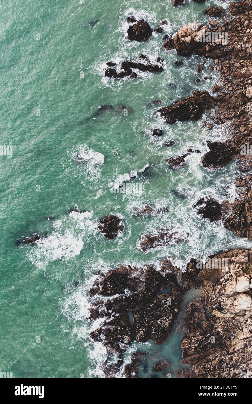 Aerial view powerful atlantic ocean hi-res stock photography and images ...