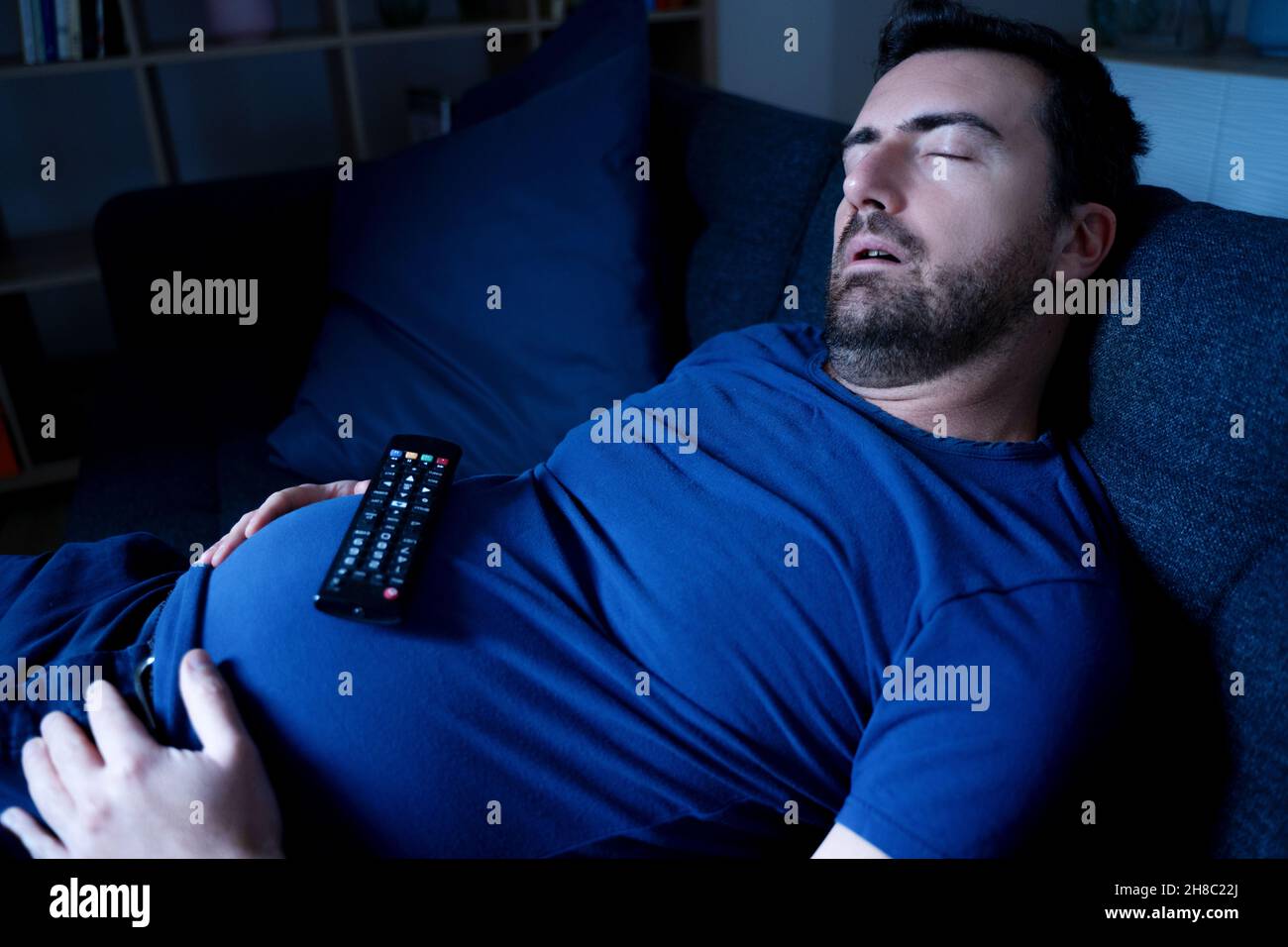 Tired sleepy snore lazy hi-res stock photography and images - Alamy