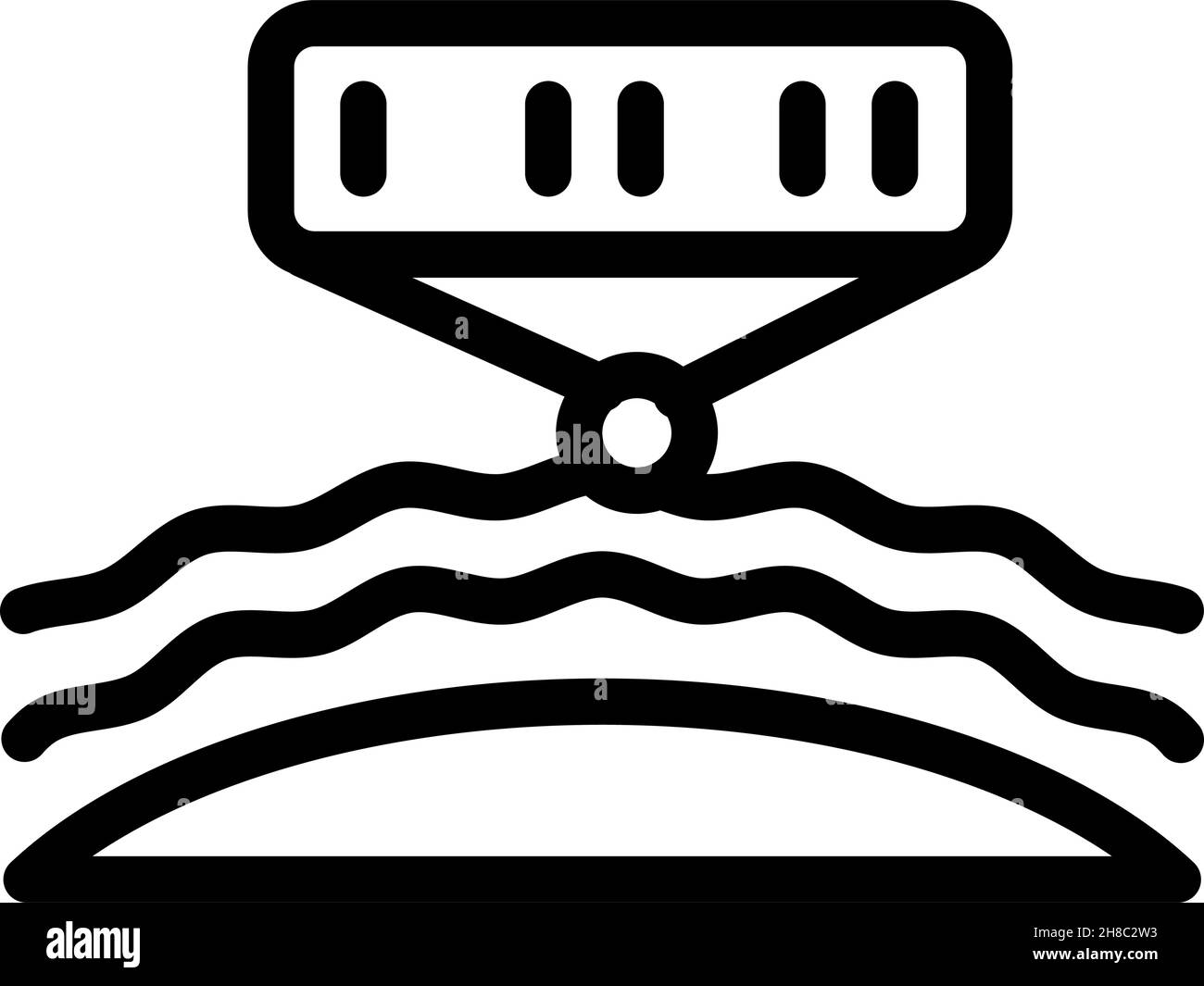 spectral analysis of stars and planets line icon vector illustration ...