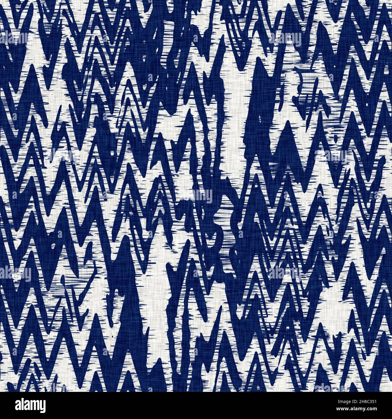 Indigo dyed fabric geo shape pattern texture. Seamless textile fashion ...