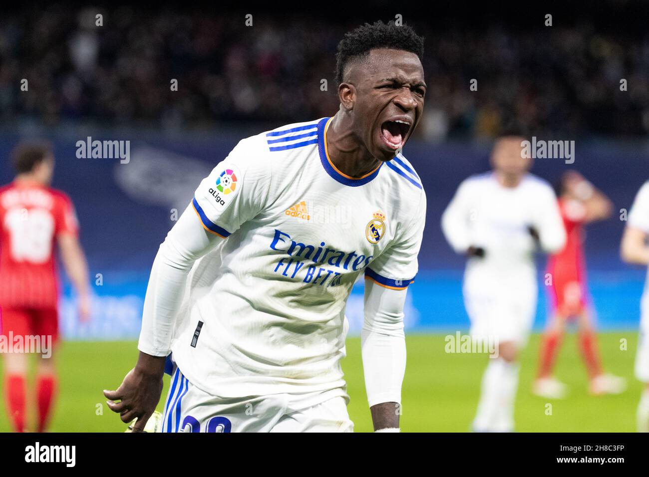 Real madrid vinicius celebrate hi-res stock photography and images - Alamy