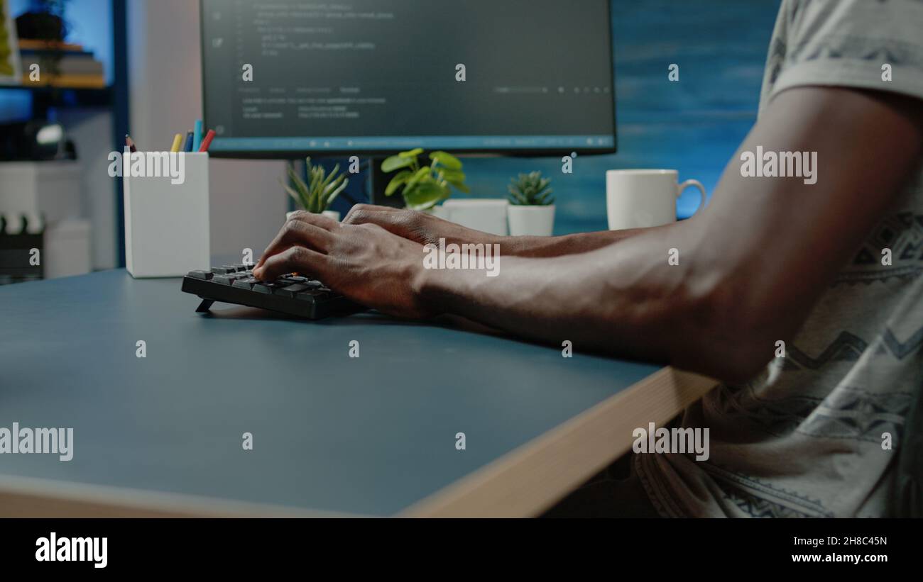 Person programming website firewall codes hi-res stock photography and images - Alamy