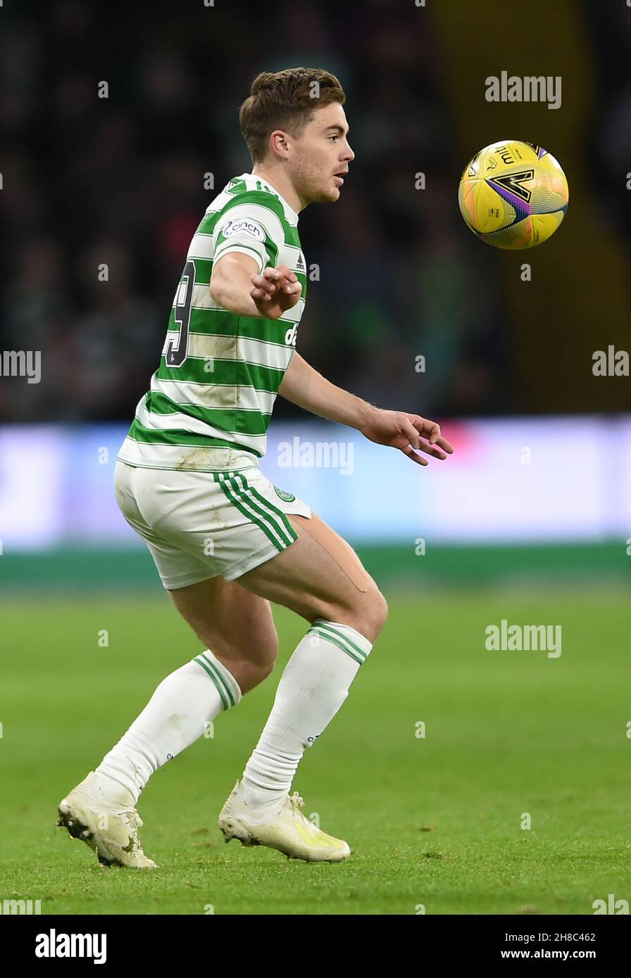 Glasgow, Scotland, 28th November 2021. James Forrest of Celtic during ...
