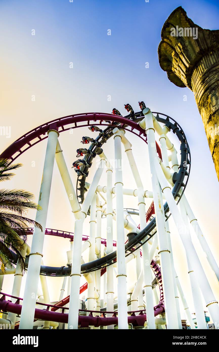 Battlestar Galactica Cylon rollercoaster in Universal Studios Singapore ... Battlestar Galactica Cylon rollercoaster in Universal Studios Singapore ...