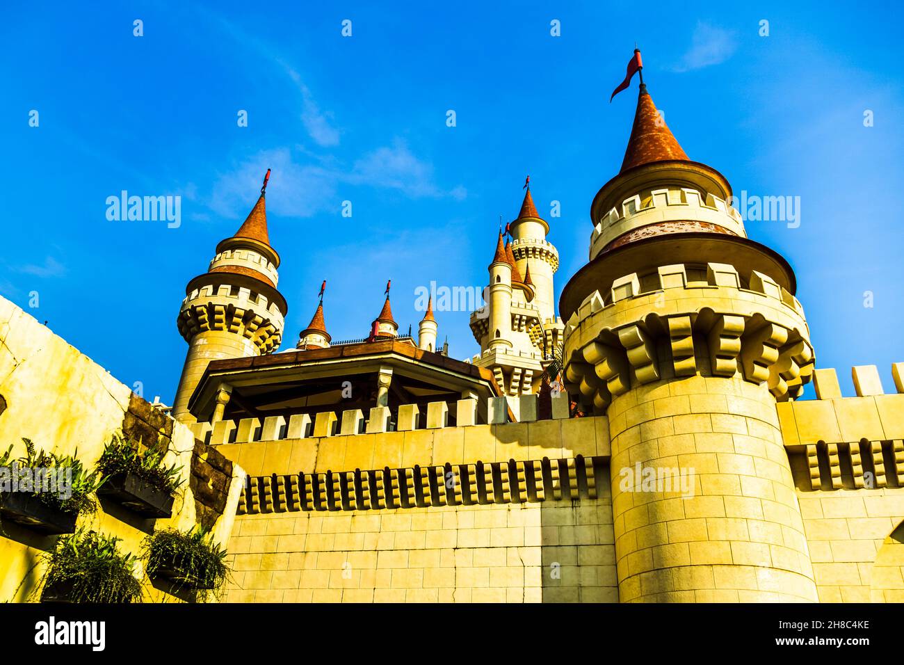 Beautiful Castle at Universal Studios Singapore Stock Photo - Alamy