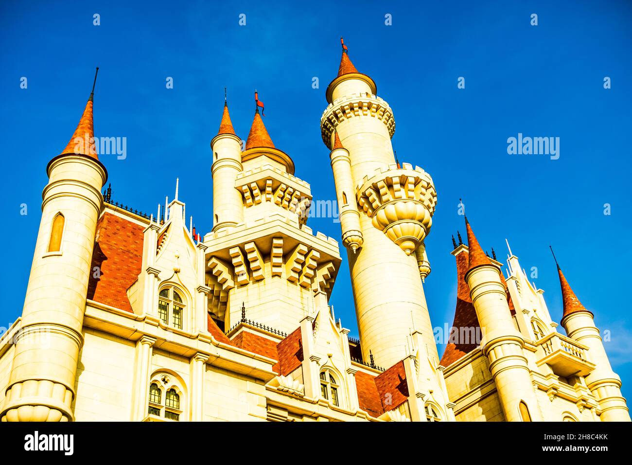 Beautiful Castle at Universal Studios Singapore Stock Photo - Alamy