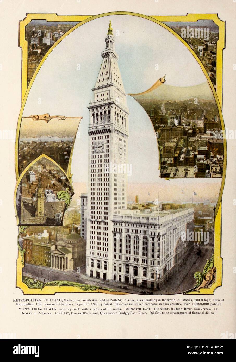 METROPOLITAN BUILDING, Madison to Fourth Ave, 23d to 24th St; it is the ...