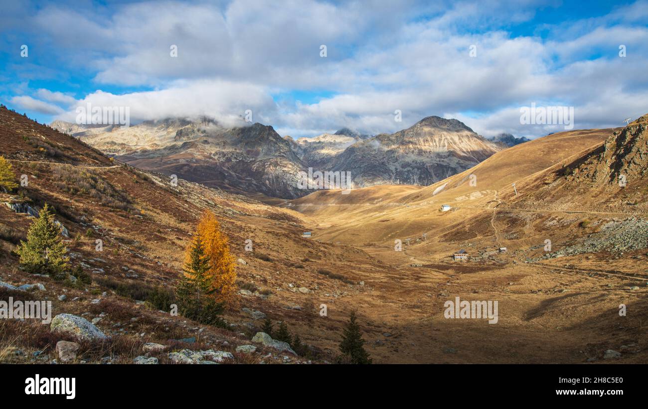 Col du Glandon from the Col de la Croix de Fer & Aiguilles d'Argentiere ...