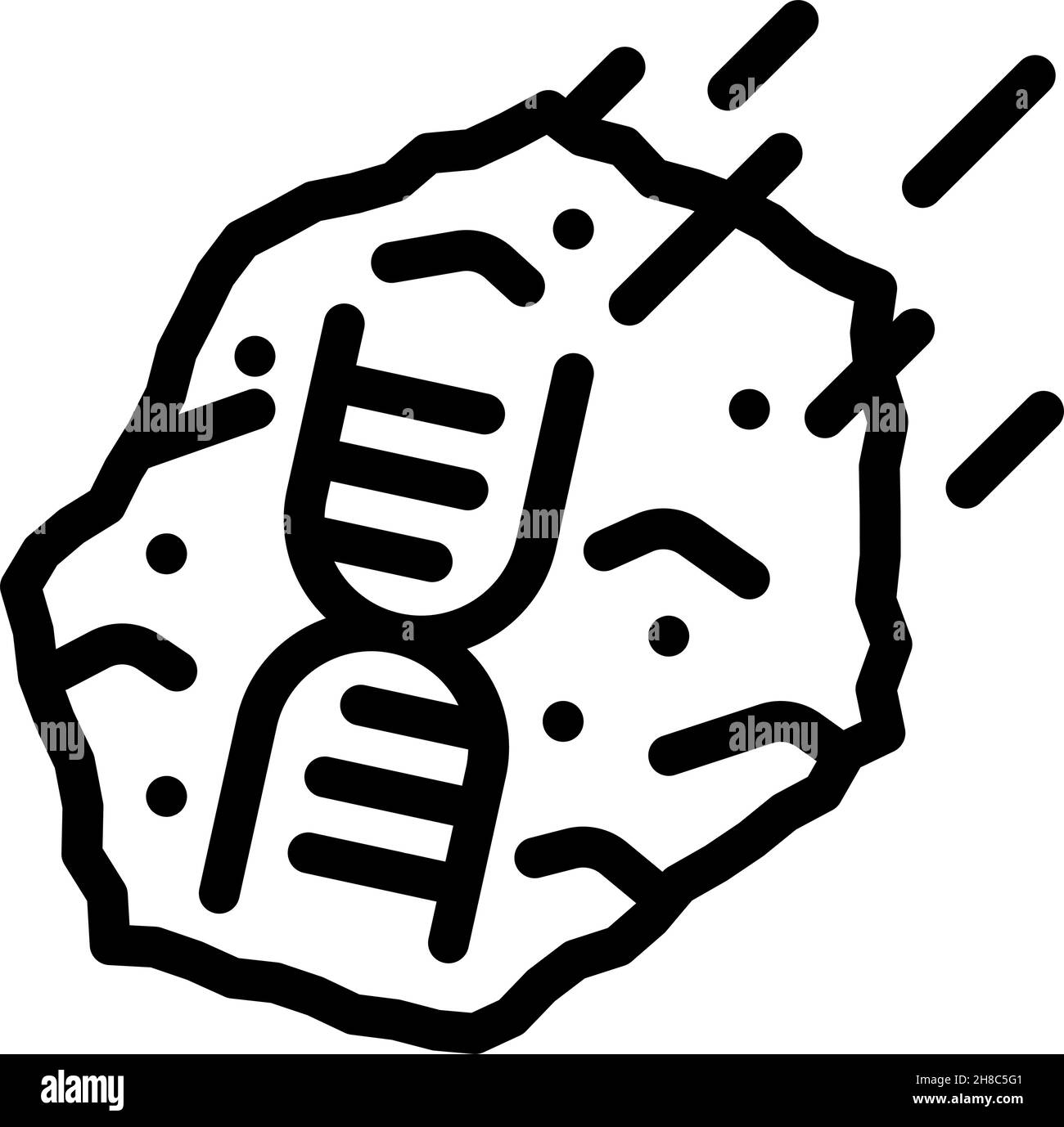 panspermia space line icon vector illustration Stock Vector Image & Art ...