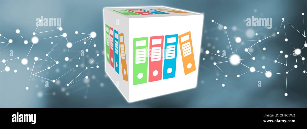 Illustration of a data storage concept Stock Photo - Alamy