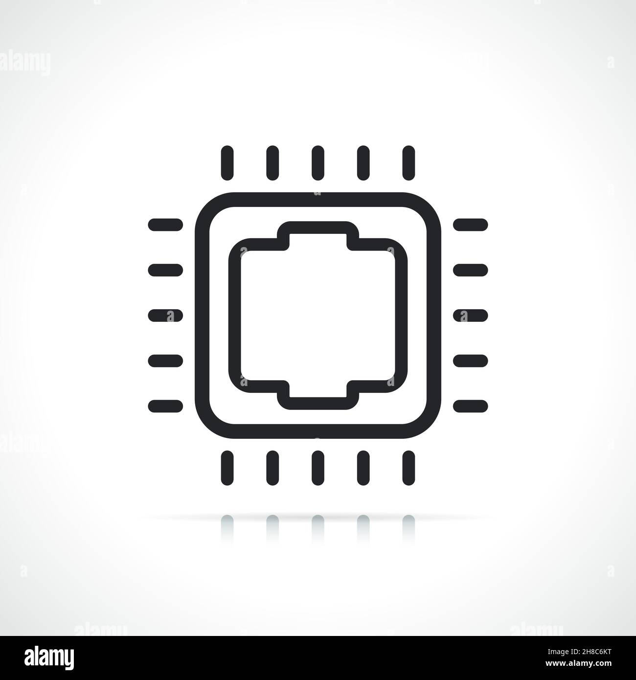 Cpu processor Stock Vector Images - Alamy