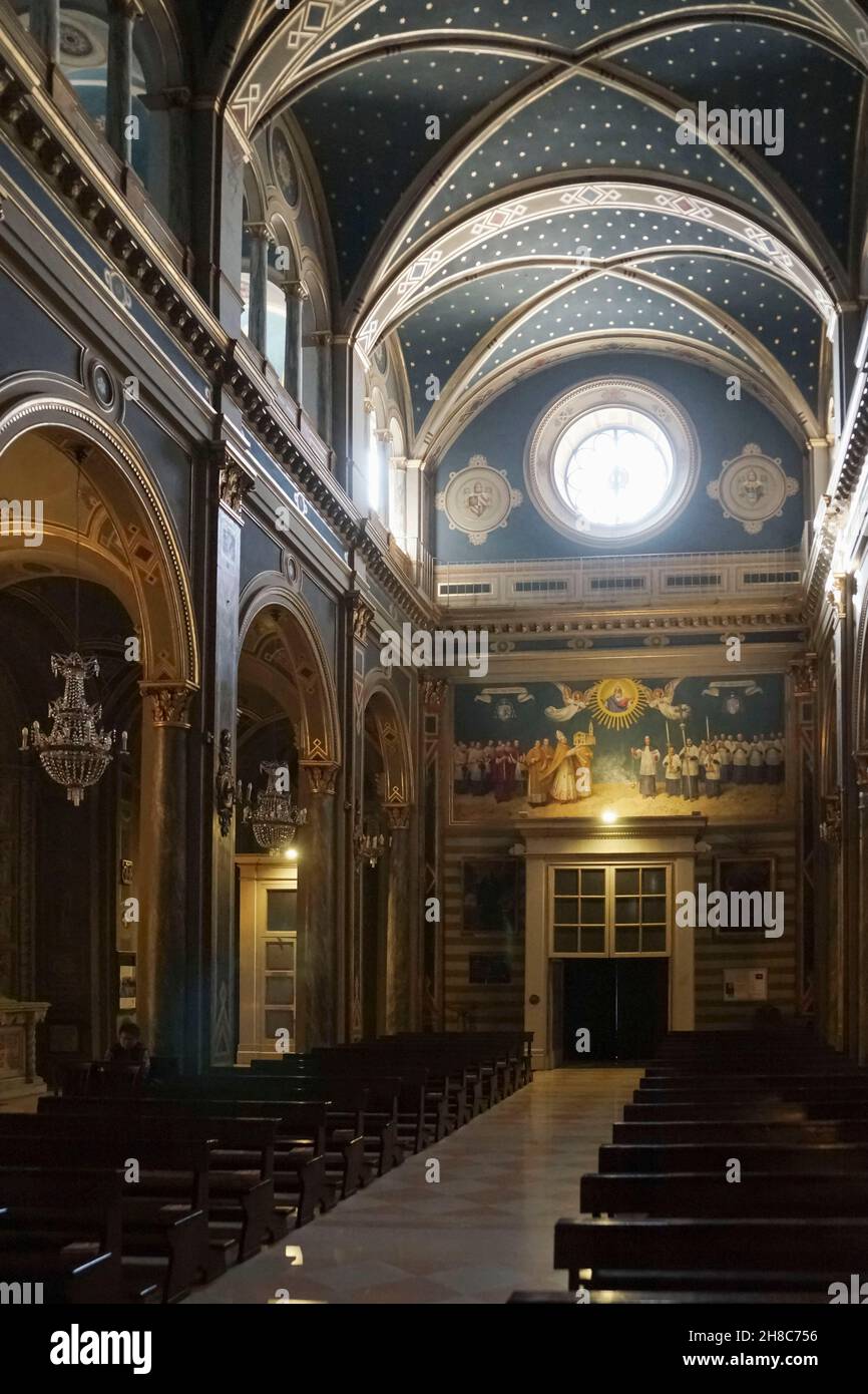 Basilica St. Benedict's Cathedral, Gualdo Tadino, Umbria, Italy, Europe ...