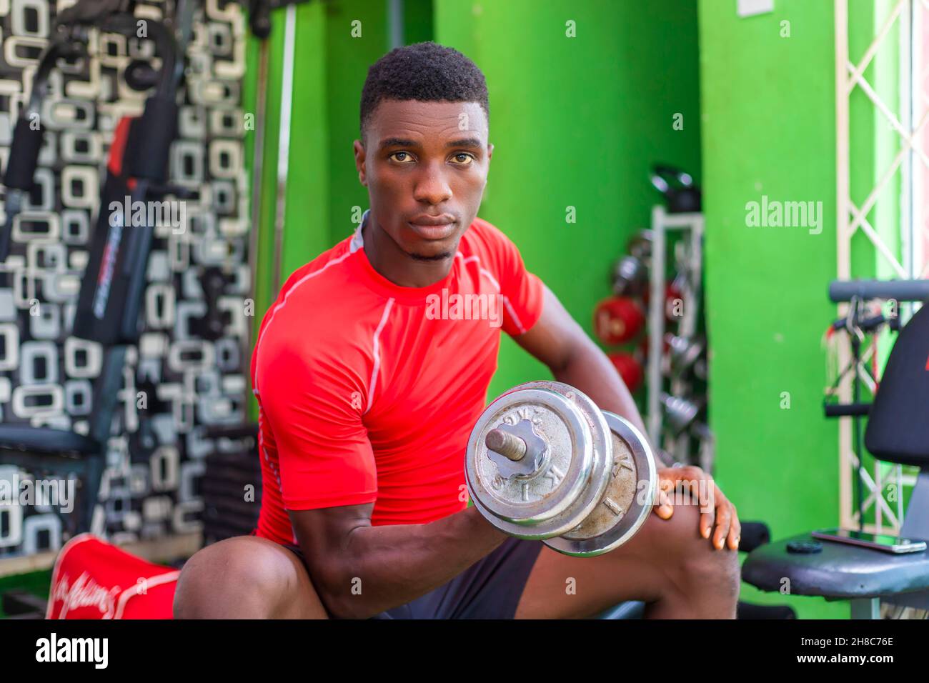 Handsome builder african hi-res stock photography and images - Alamy