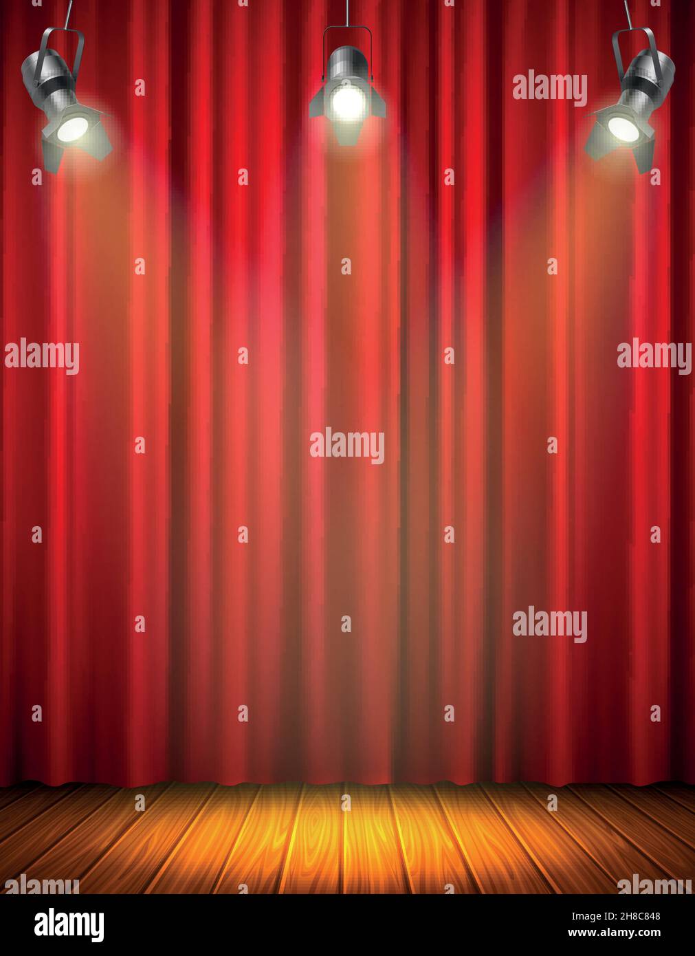 Professional theatre stage Stock Vector Images - Alamy