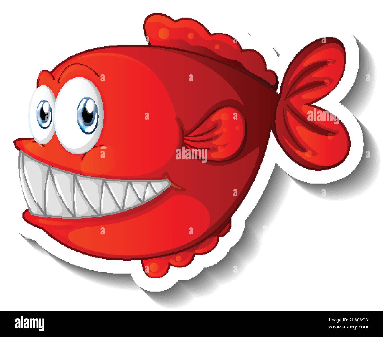 Red anglerfish Stock Vector Images - Alamy