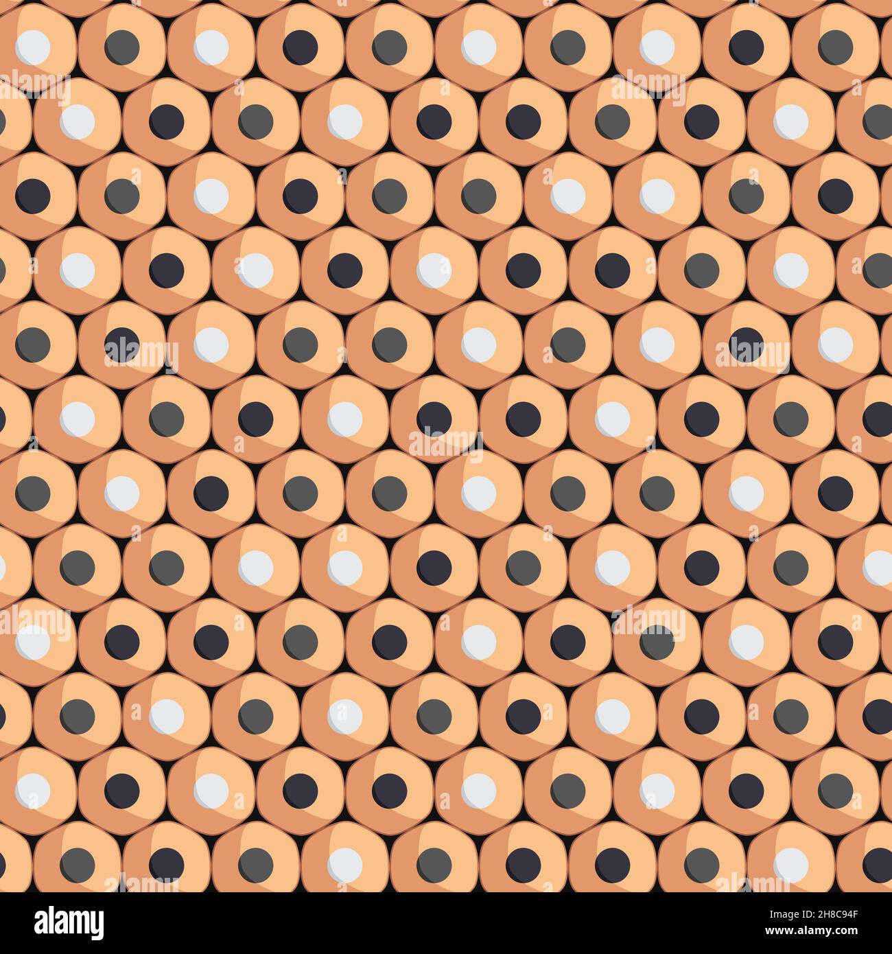 Seamless pattern of simple pencils for drawing. Vector color background ...