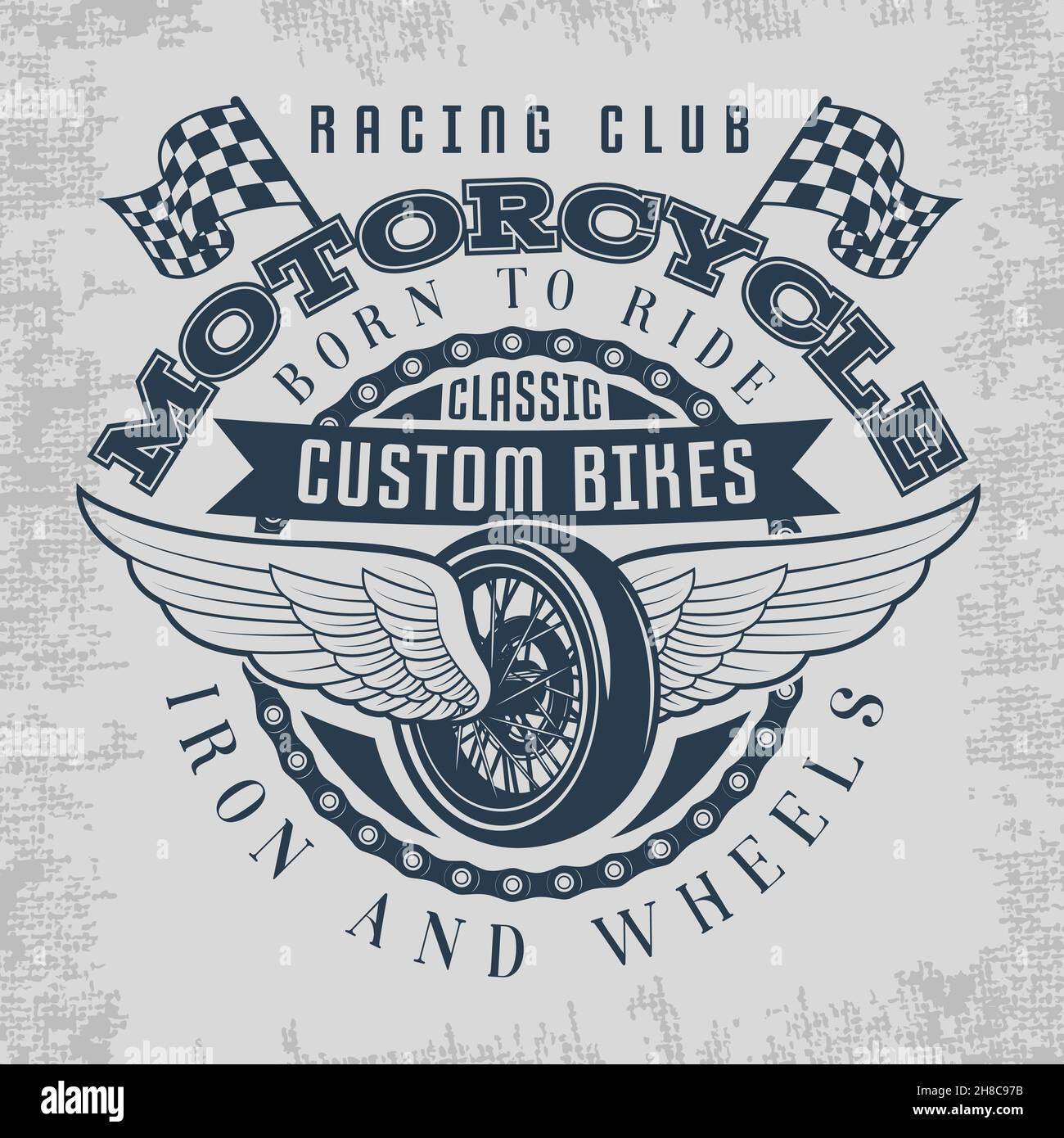 Custom bikes classic bikes Stock Vector Images - Alamy