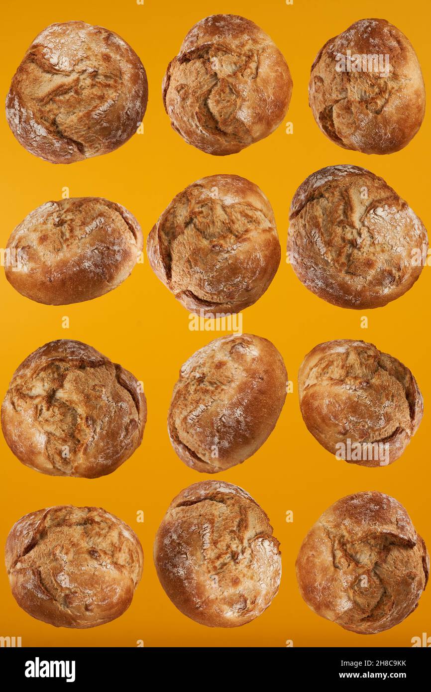 Wholegrain bread buns arranged hi-res stock photography and images - Alamy